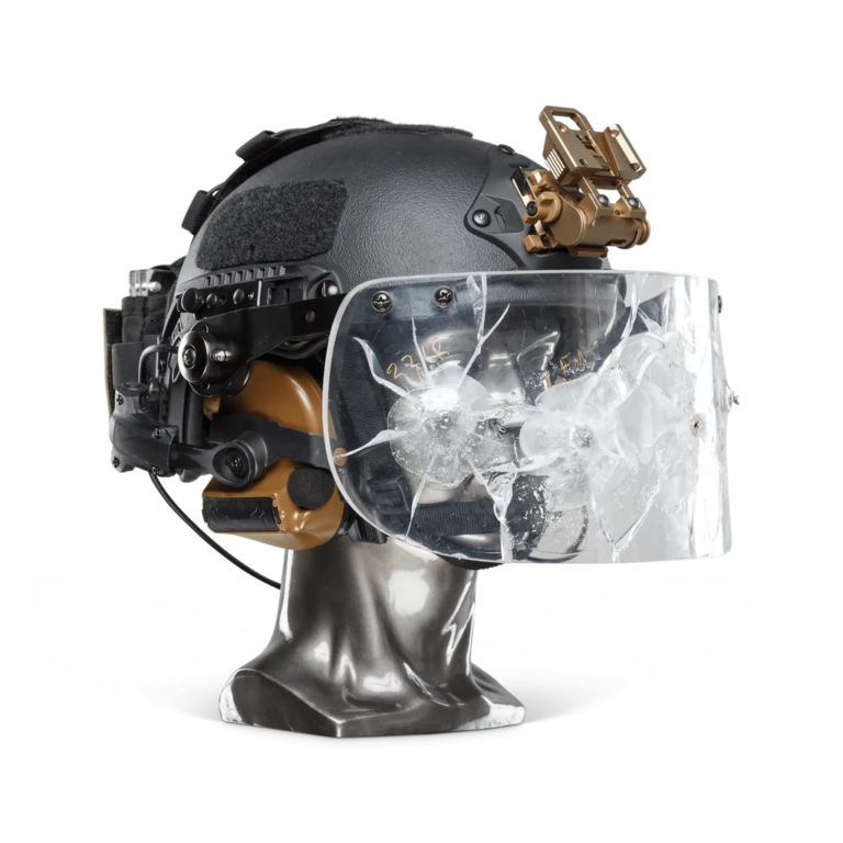 Ballistic Helmet with Face Shield