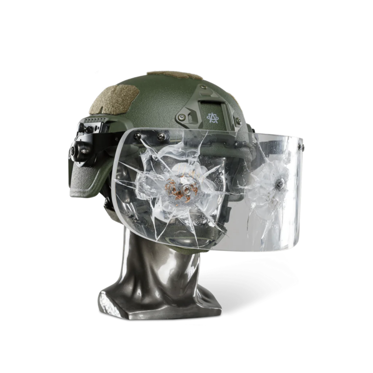 Ballistic Helmet with Face Shield